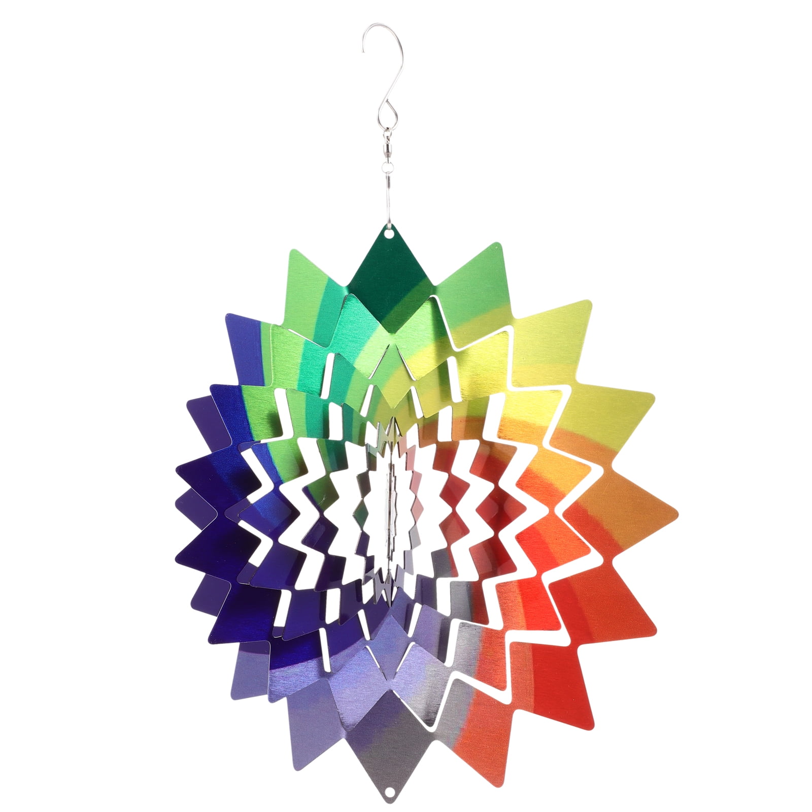 Zehuanyu Wind Chime Hanging Decor Windsock Pole Spinners for Garden ...