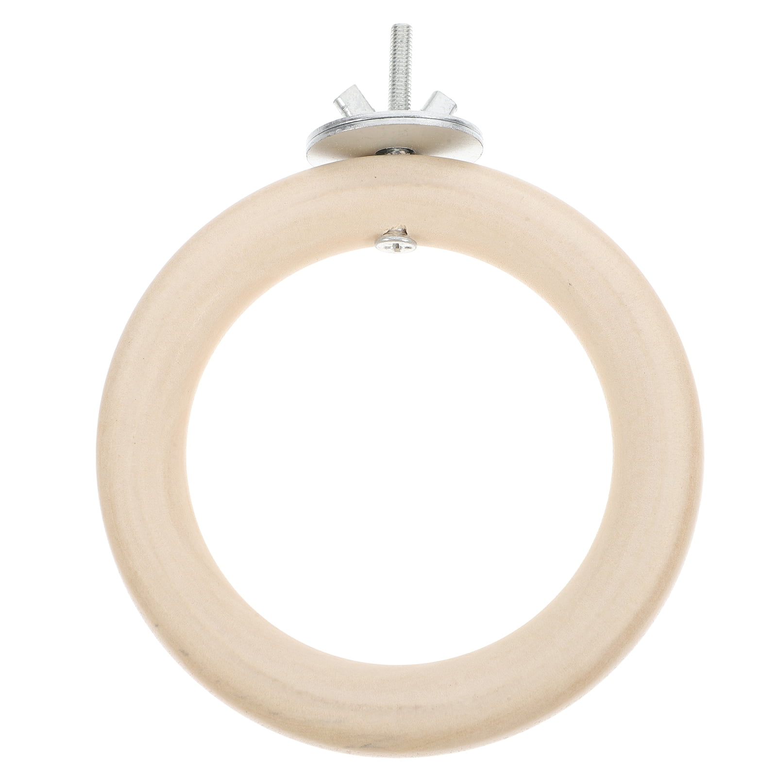 Zehuanyu Wooden Bird Swing Round Perch Toy for Parrots, Budgies ...