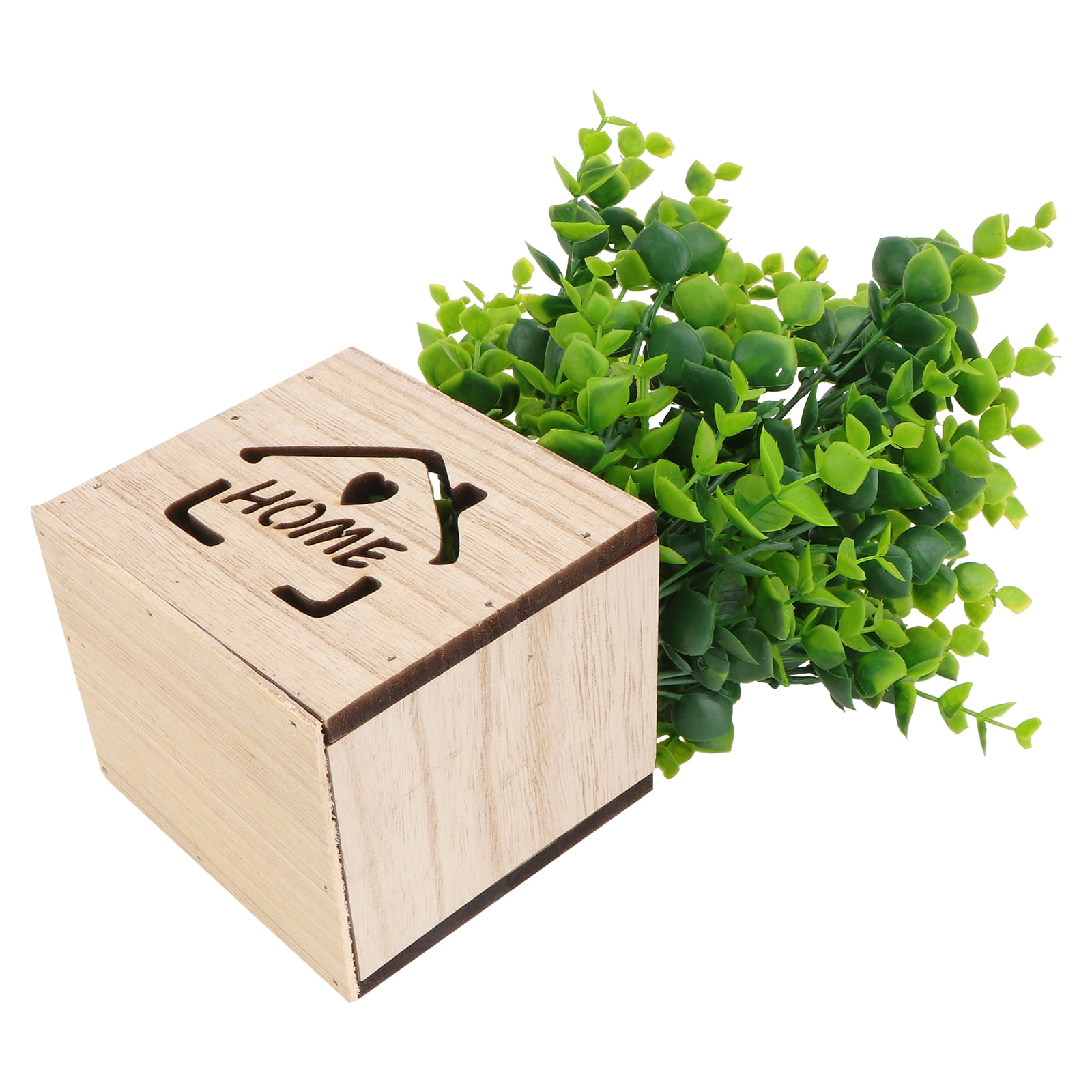 Zehuanyu Wooden Hollow Square Box Tint Home Decor Window Decorative ...