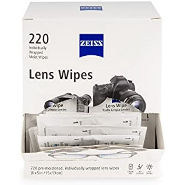 Zeiss Lens Wipes, White, 220 Count - Walmart Business Supplies