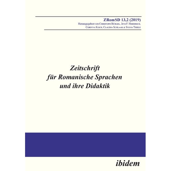 Zeitschrift Für Romanische Sprachen Und Zeitschrift für Romanische ...