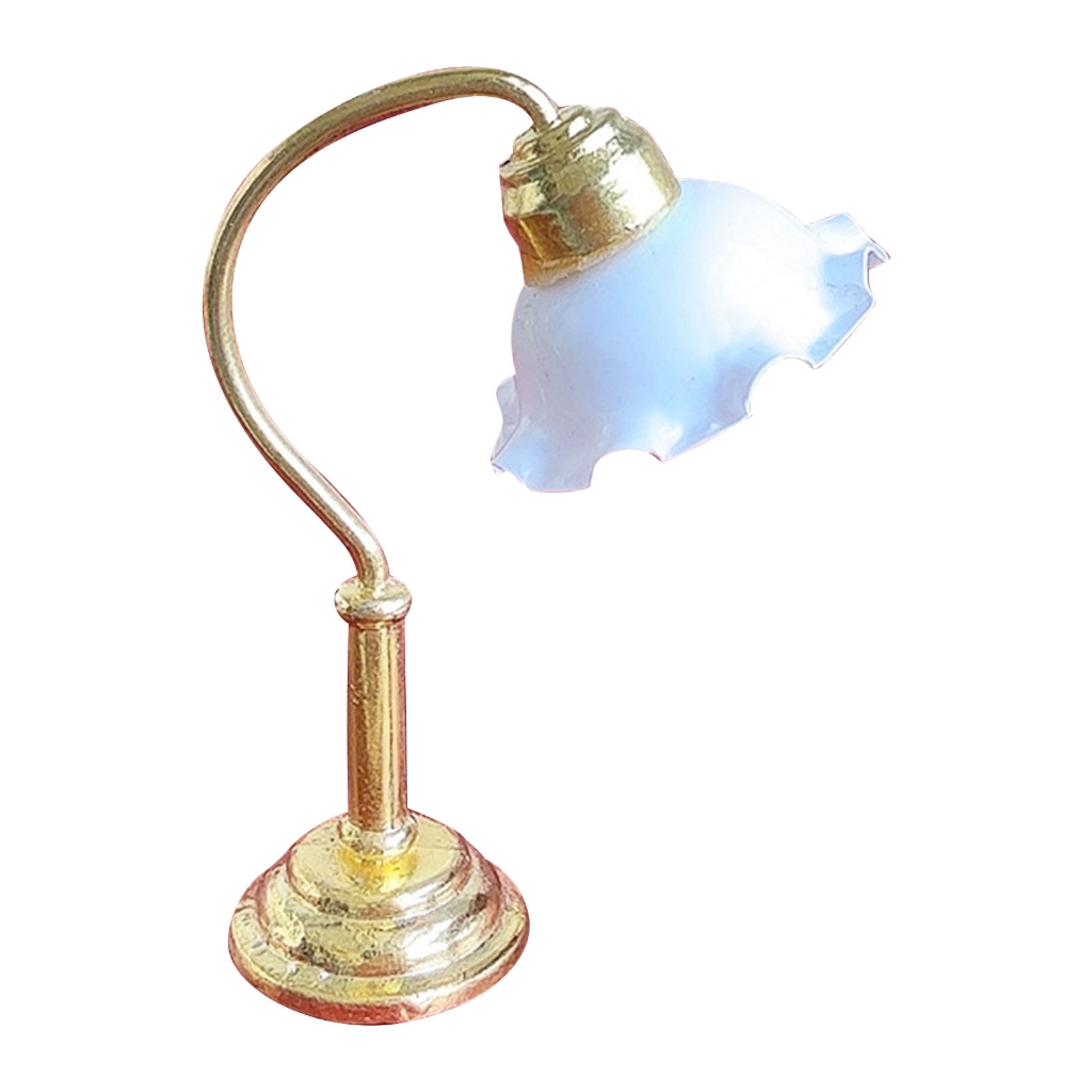 Zeiwohndc 1:12 Dollhouses Table Lamp Lampshade Figure Lighting Toy for ...