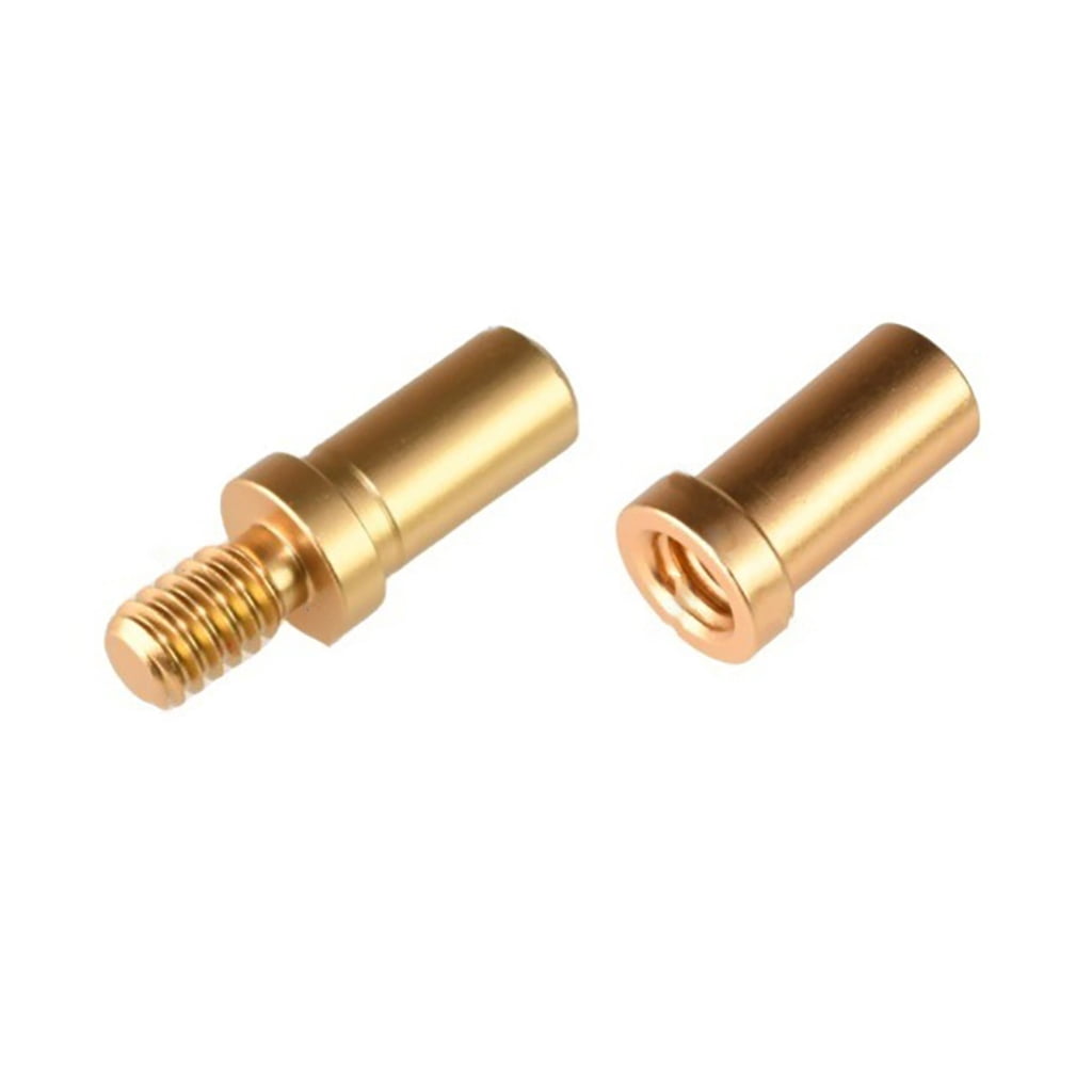 Zeiwohndc 1 Pair Aluminum Screw Nut Male & Female 1/4 Screw Adapters ...