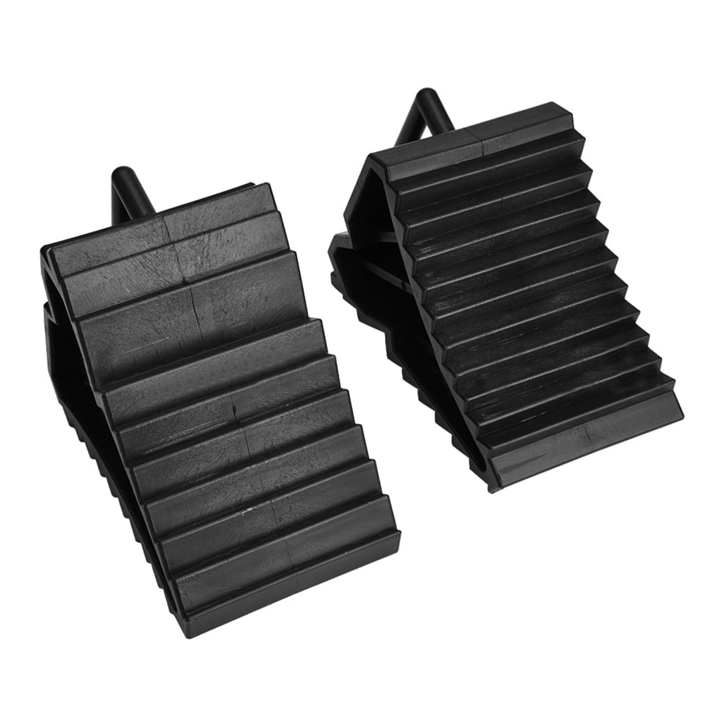 Zeiwohndc 1 Pair Wheel Chocks Solid Plastic Wheel Chock for Travel ...