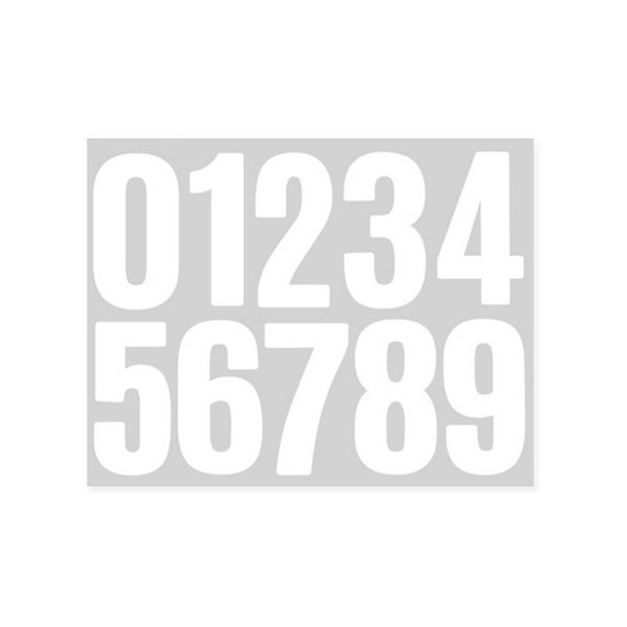 Zeiwohndc 10 Pcs 4" Large Reflective Address Numbers - Stick for ...