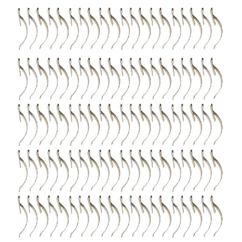 Zeiwohndc 100pcs Window Screen Tension Spring Clip Steel Flat Window ...