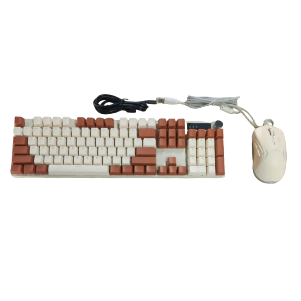 Zeiwohndc 104Keys Computer Keyboards and Mouse with Dynamic Lighting ...