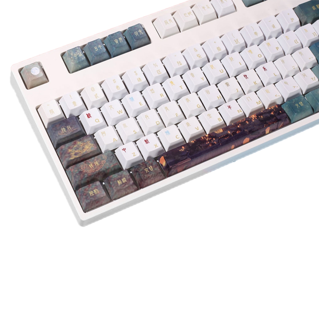Zeiwohndc 108Keys Original Profile Ancient Style PBT Keycap Dye ...