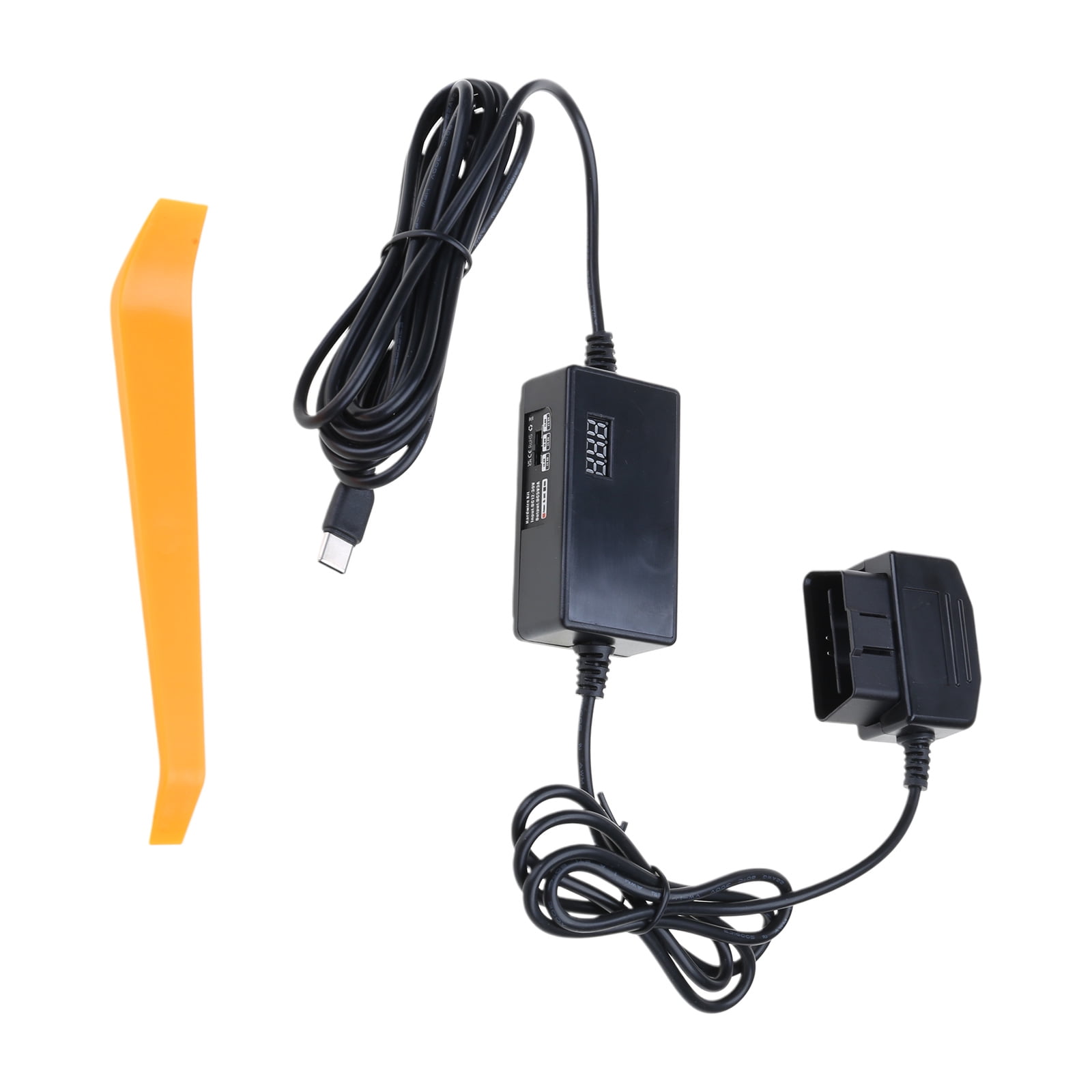 Zeiwohndc 12-24V to 5V 3A OBD Power Cable USB/USB C Port with Switches ...