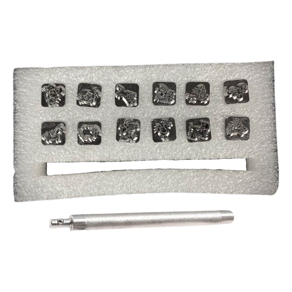 Zeiwohndc 12 Constellation-Patterns Stamping Tools Leather Craft Stamp ...