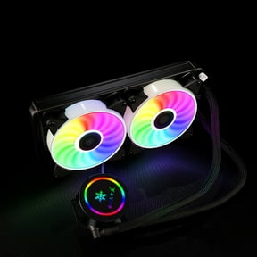 iBUYPOWER AW4 240mm ARGB Liquid Cooler - Black, Computer RGB Water ...