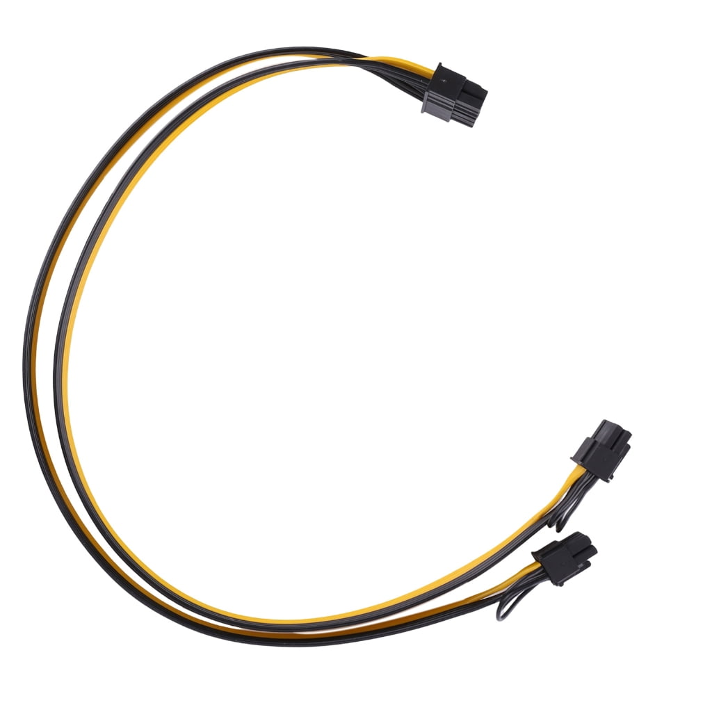 Zeiwohndc 12Pin to 2 port PCIe 6+2pin Power Supply Cable Two GPU 8Pin ...