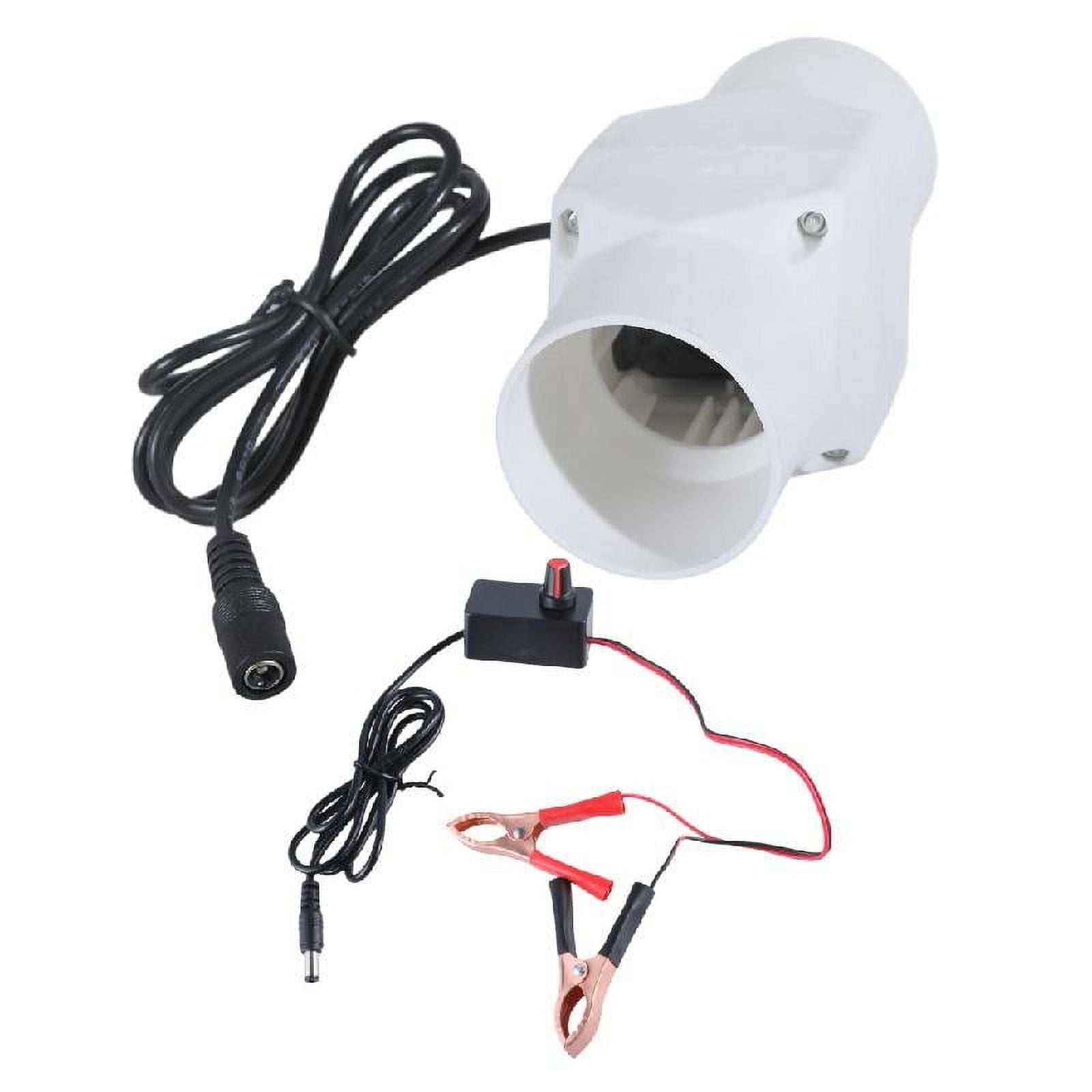 Zeiwohndc 12v Extractor Fan Low Noise Inline Duct Hydroponic Air Blower ...