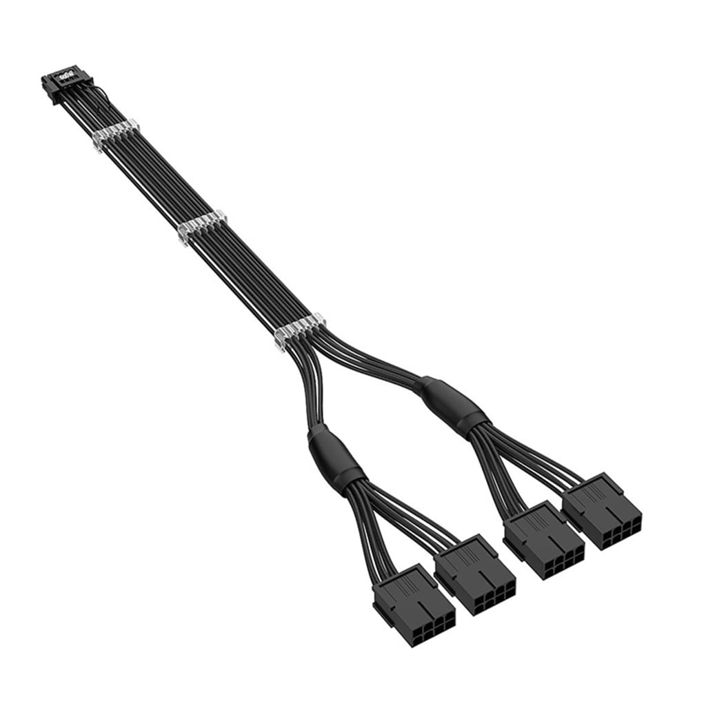 Zeiwohndc 16Pin to 3/4x 8(6+2) Pin PCIE GPU Cables Sleeved PSU ...