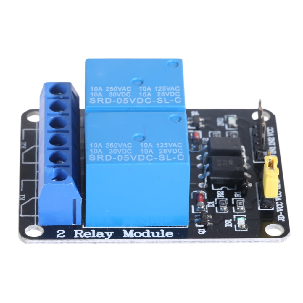 Zeiwohndc 1Pc 5V 2 Two Channel Relay Module With Optocoupler For PIC ARM DSP AVR - Walmart.com