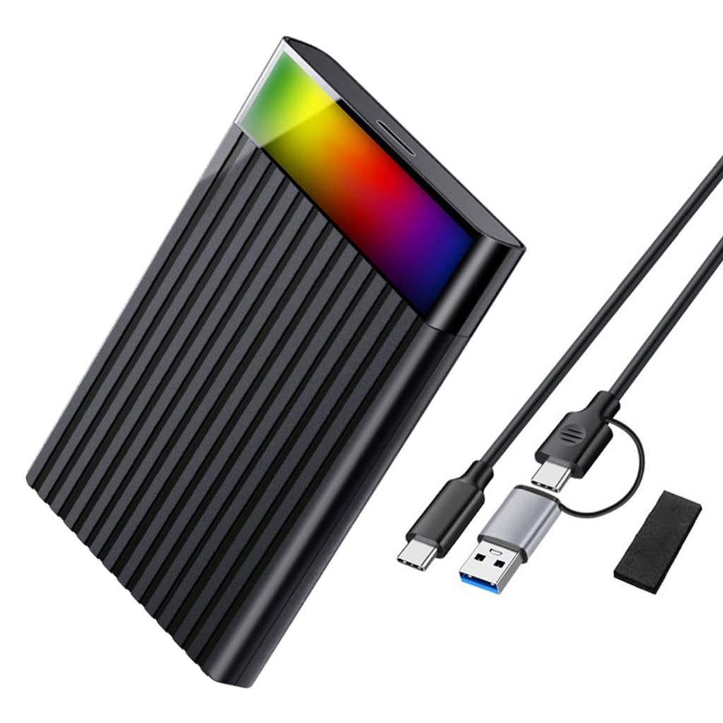 Zeiwohndc 2.5" SATA USB C Enclosure Mobile Hard Drive Case for SSD ...