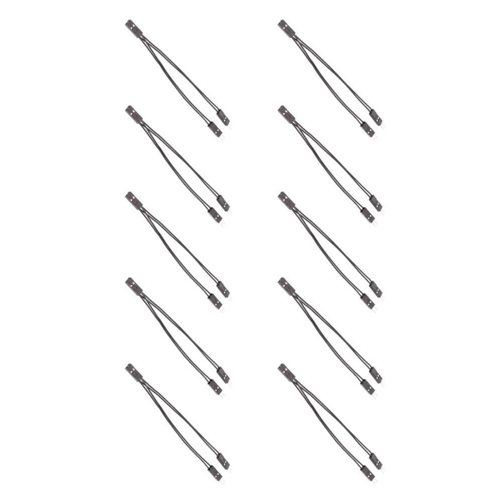 Zeiwohndc 2.54mm 2Pin Female to Male Duponts Cable Splitter 1 to 2 ...