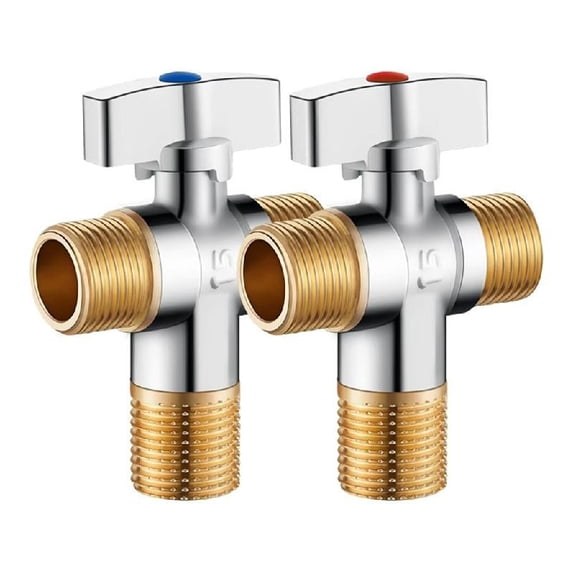 Zeiwohndc 2 Pieces Quarter Turn Stop Valves 1/2 Inch Pex F1807 for Home ...