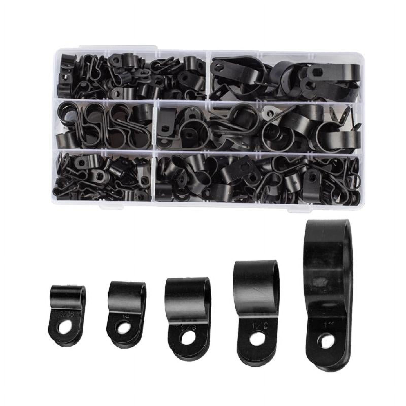 Zeiwohndc 200Pcs Nylon Cable Clamp Mounting Cord Fastener Wire Clamps ...