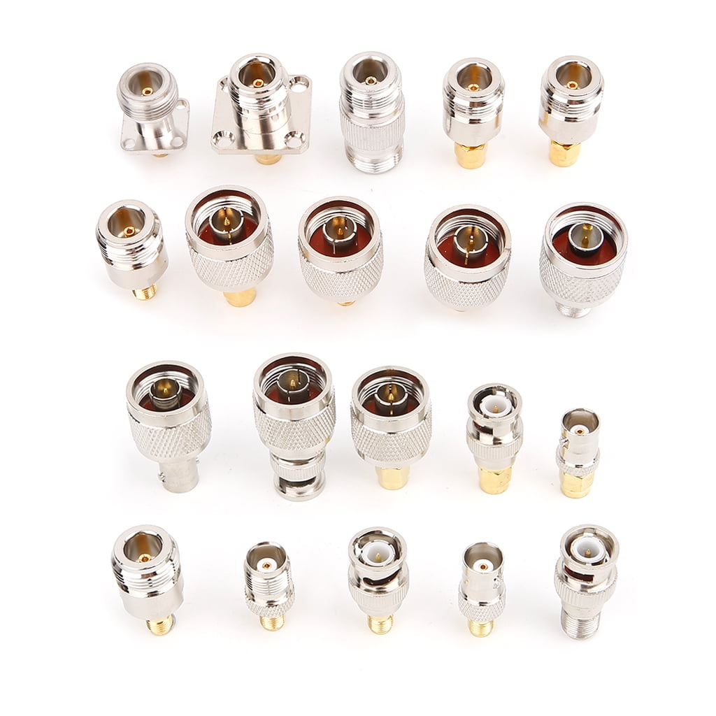 Zeiwohndc 20pcs N Type BNC TNC SMA RF Connector Adapter Kit Test ...