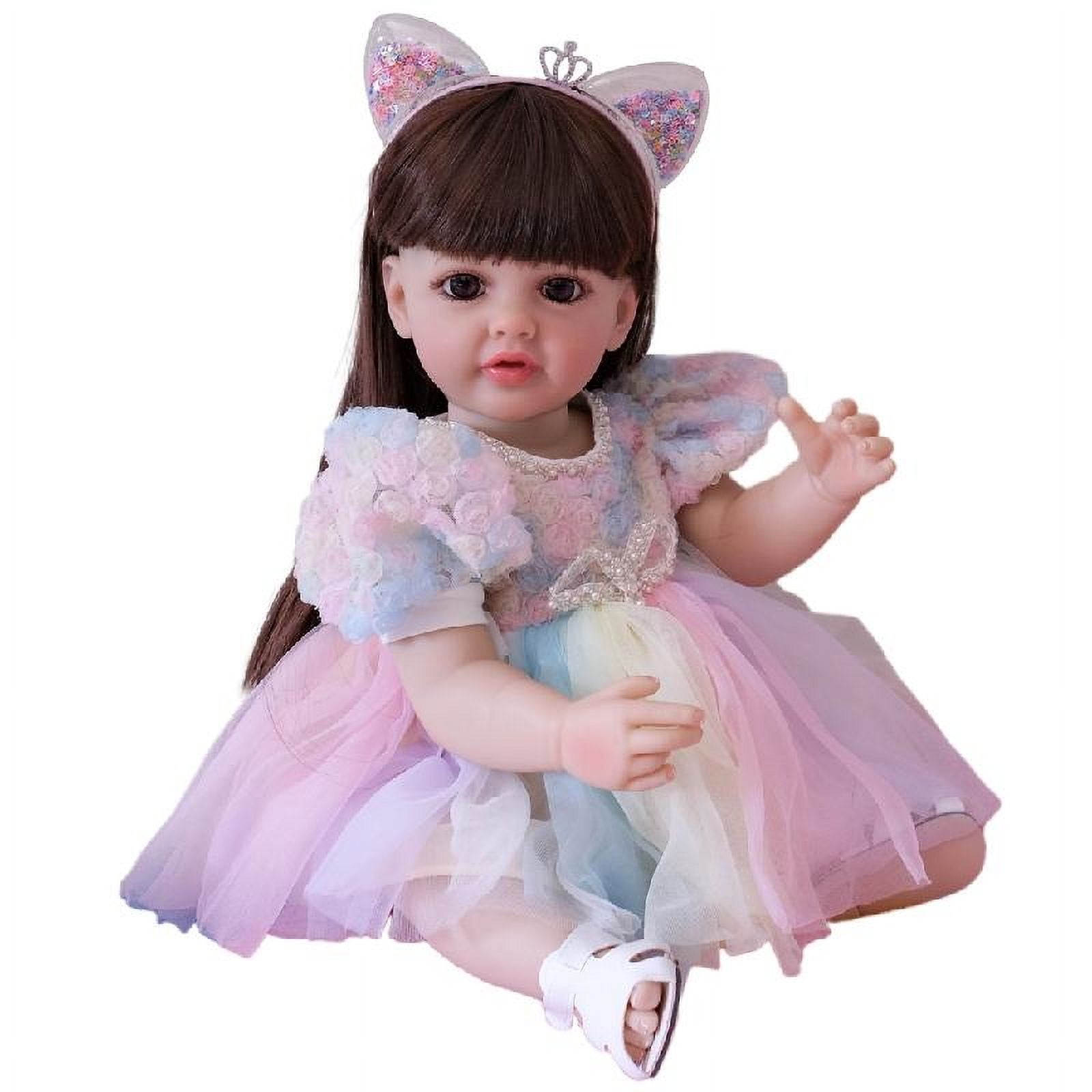 Zeiwohndc 22in Hand Drawn Realistic Rebirth Doll Flexibility Limbs ...
