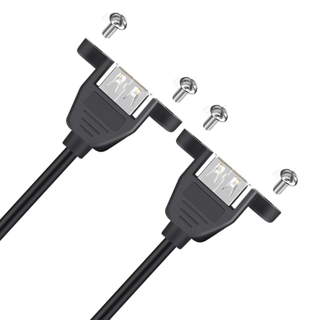 Zeiwohndc 25cm-100cm USB 2.0 Female to Female Charging Cable Data Cord ...