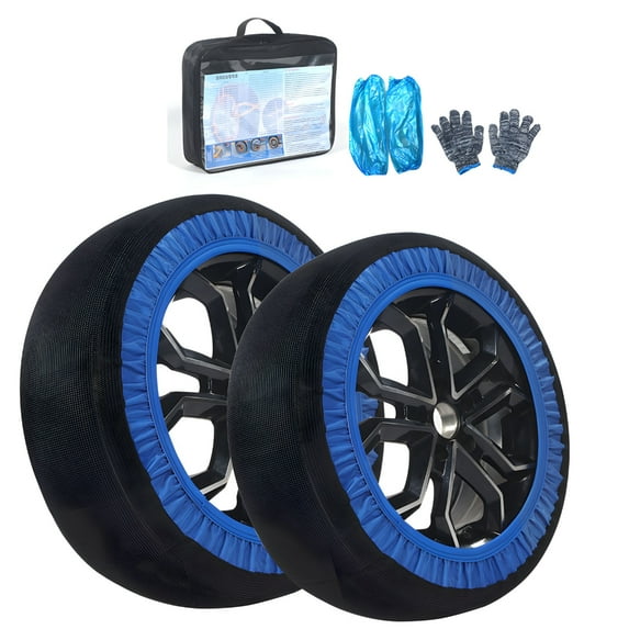 Zeiwohndc 2Pcs Auto Snow Socks For Tires Quick Install Snow Socks for ...