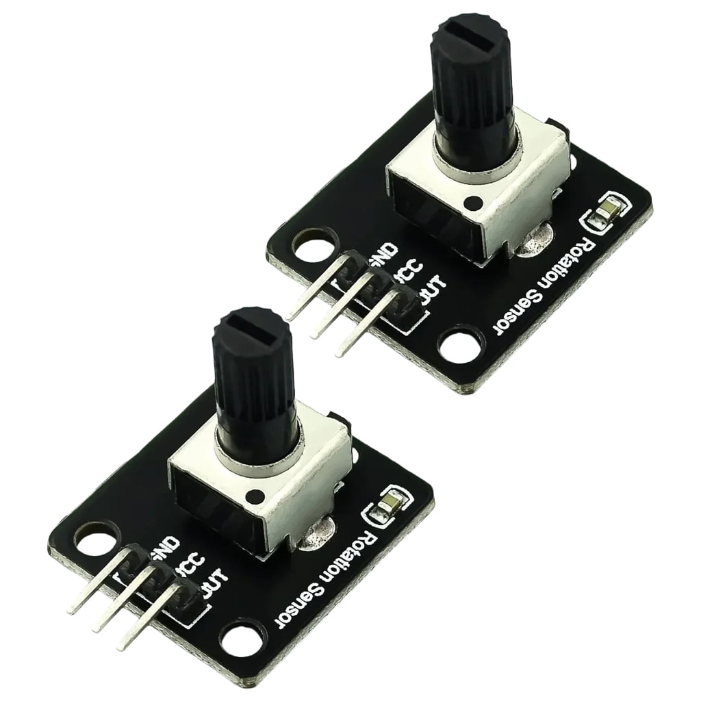 Zeiwohndc 2pcs Rotary Potentiometer Analog Knob Module Board For Electronic Projects - Walmart.com