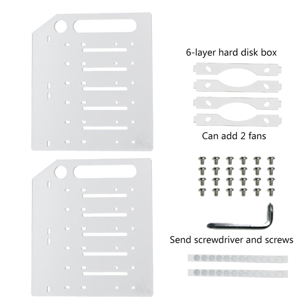 Zeiwohndc 3.5 In Acrylic Hard Disk Bracket DIY Desktop PC External Hard ...