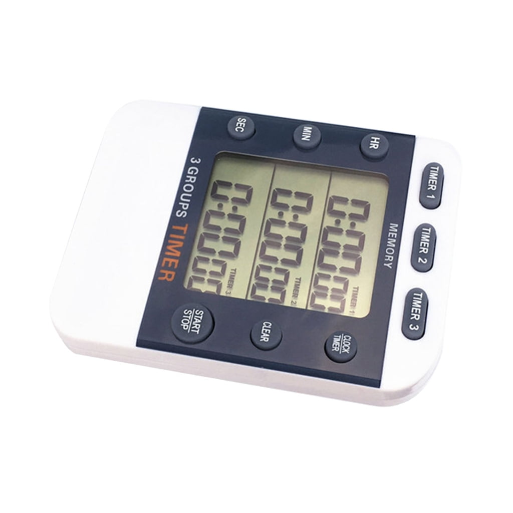Zeiwohndc 3 Channel Pocket Timer Simultaneous Timing Count Up/Down Timer Large Display - Walmart.com