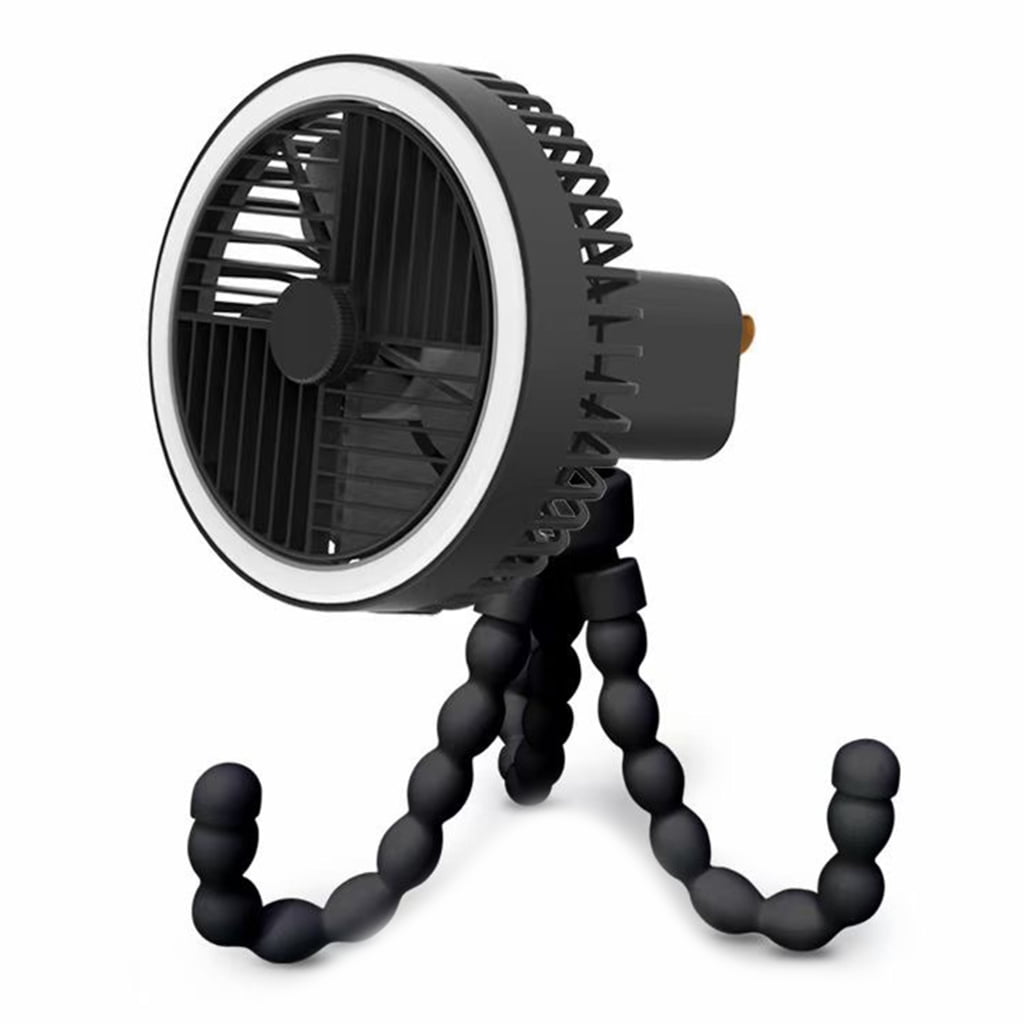 Zeiwohndc 3 Gear Portable Handheld Mini Octopus Fan with Light Flexible ...