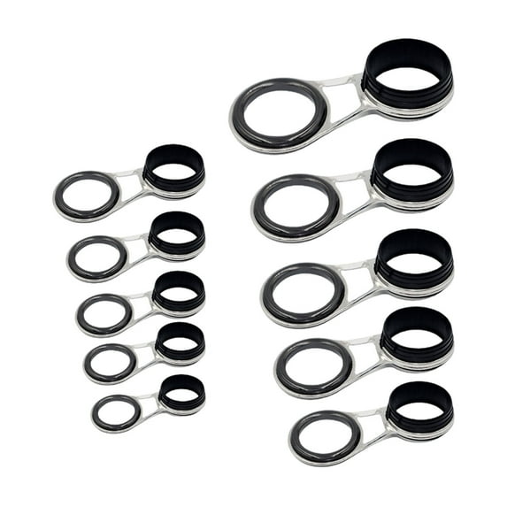 Zeiwohndc 30/20/10pcs Fishing Rod Wire Ceramic Rings Fishing Line Guide ...