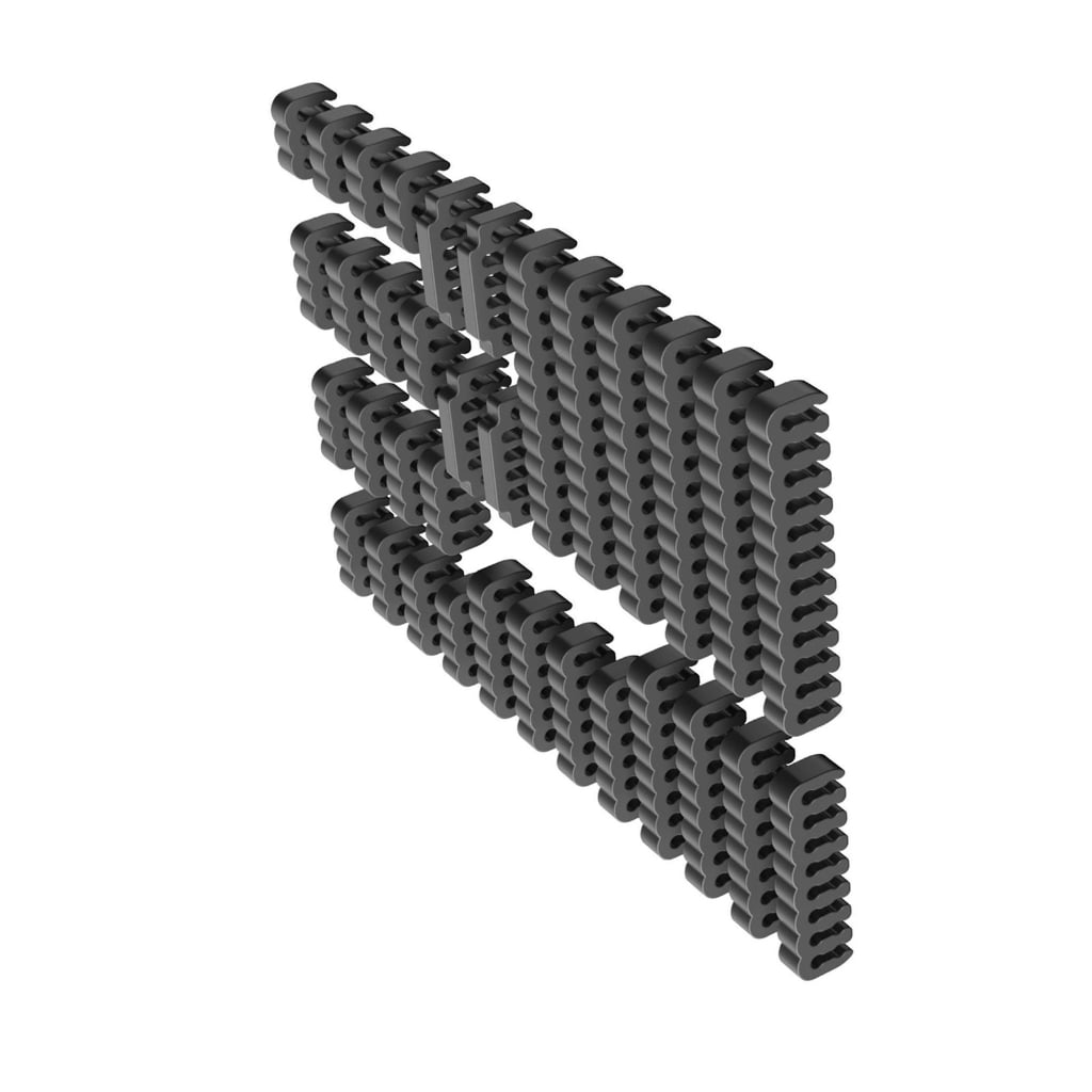 Zeiwohndc 34Piece Power Cable Combs Set, Acrylic Sleeve Management for ...