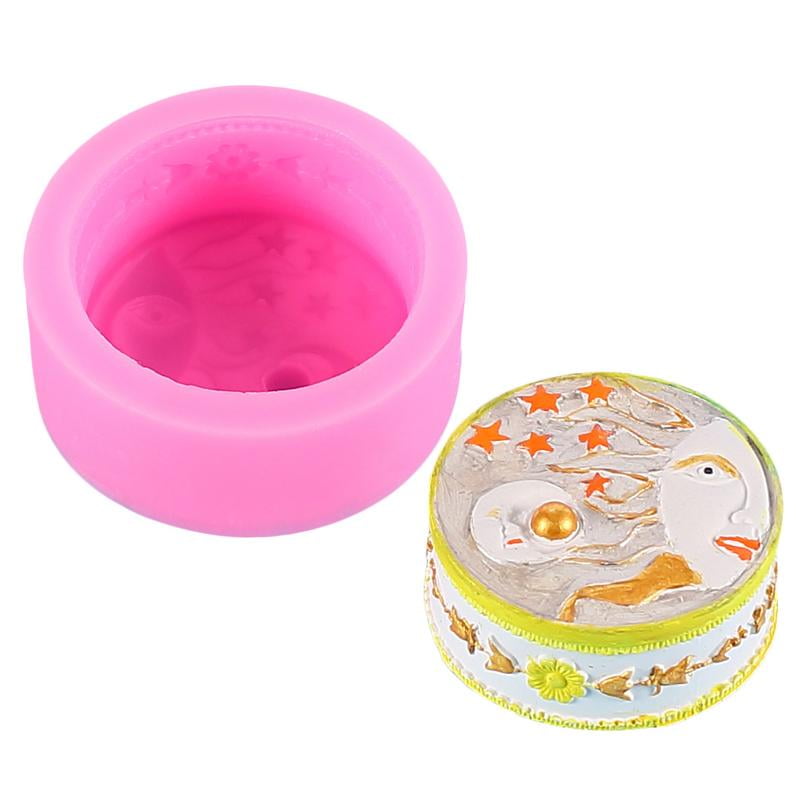 Zeiwohndc 3D Moon for Sun Silicone Mold Non-Stick Handmade Soap Candle ...