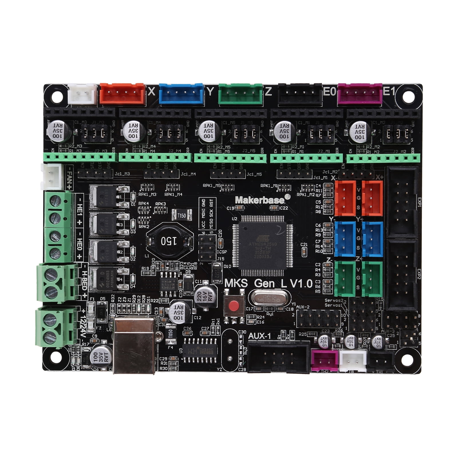 Zeiwohndc 3D Printer DIY Motherboard MKS GenL V1.0 Control Board - Walmart.com