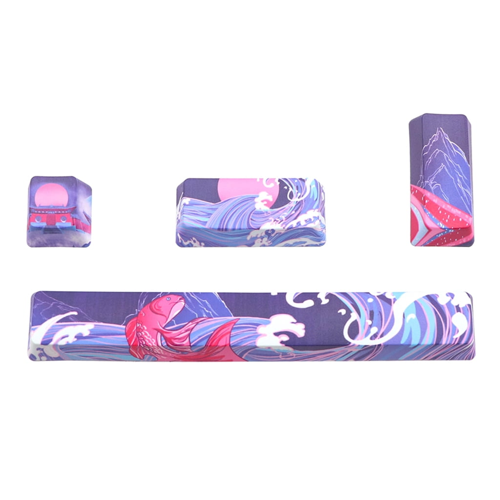 Zeiwohndc 4 Keys Esc Entre 6.25u Spacebar Keycap Oem PBT Five Sides Dye ...