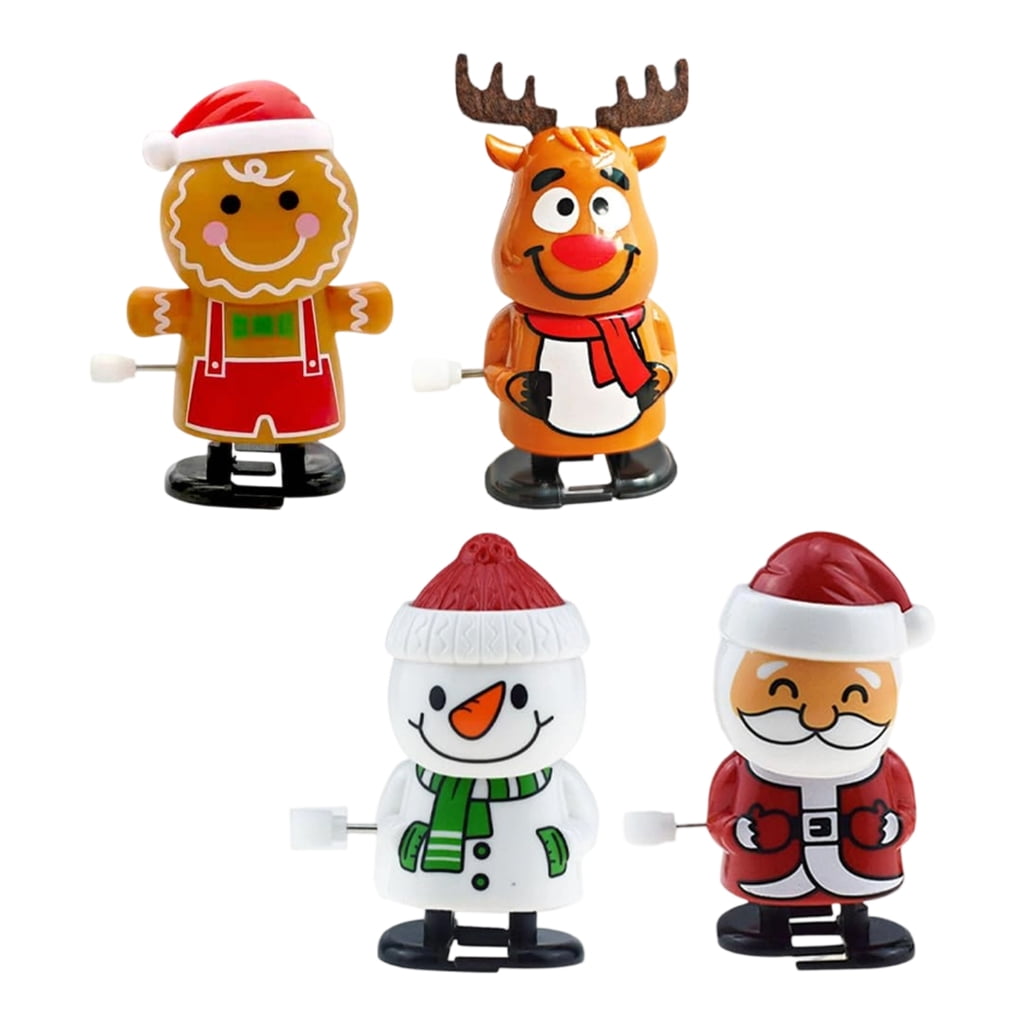 Zeiwohndc （4 Pcs）Generisch Toy Christmas, 2025 Figure Clockwork Toy ...
