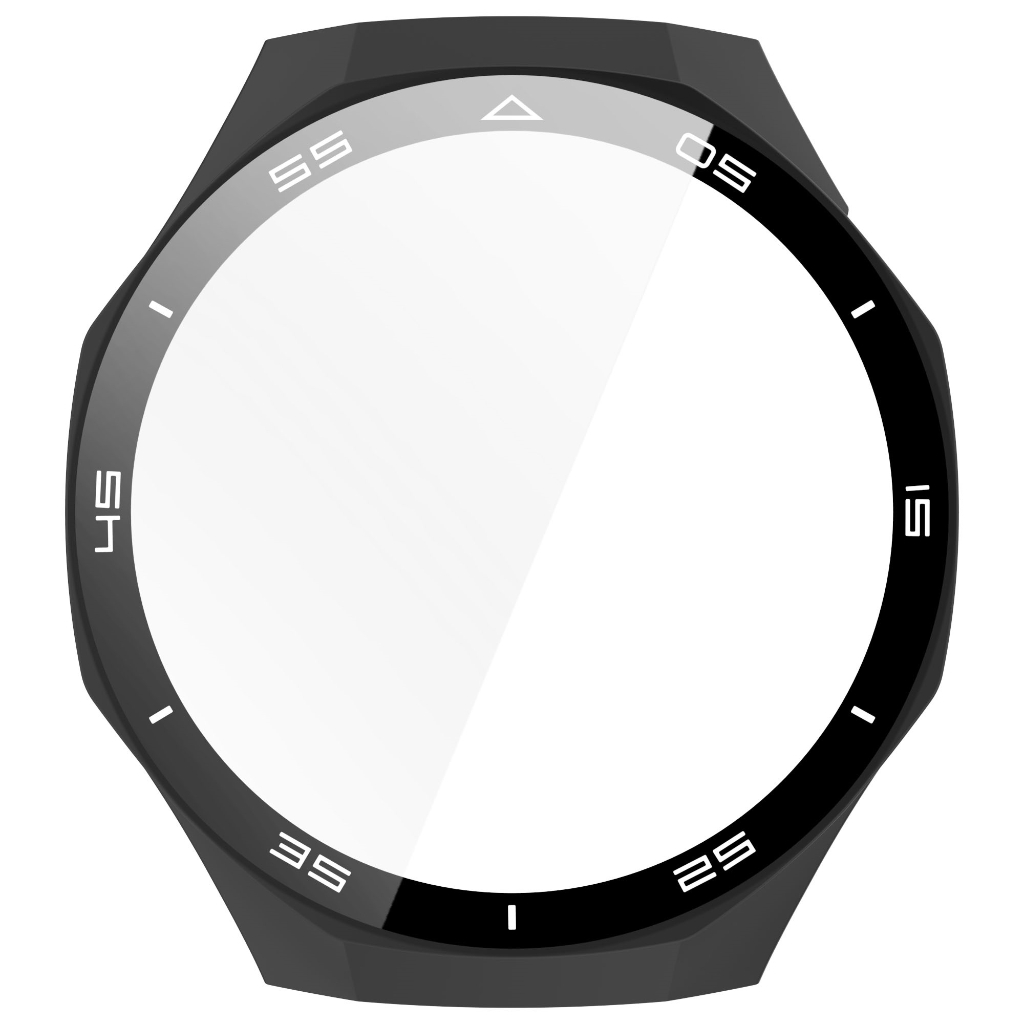 Zeiwohndc 46mm Watch Shielding PC+Glass Water Bumper Watch Cover Scale ...