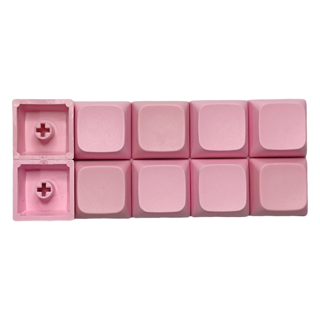 Zeiwohndc 5/10Pieces Pink PBT Keycaps 1U XDA Height No Print For ...