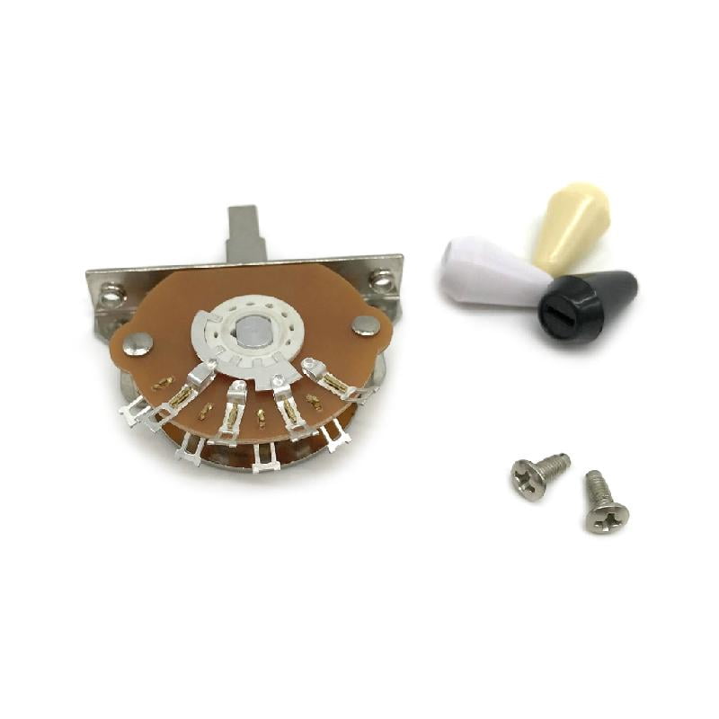 Zeiwohndc 5 Way Guitar Pickup Selector Switch with 3-Color Tip Cap for ...