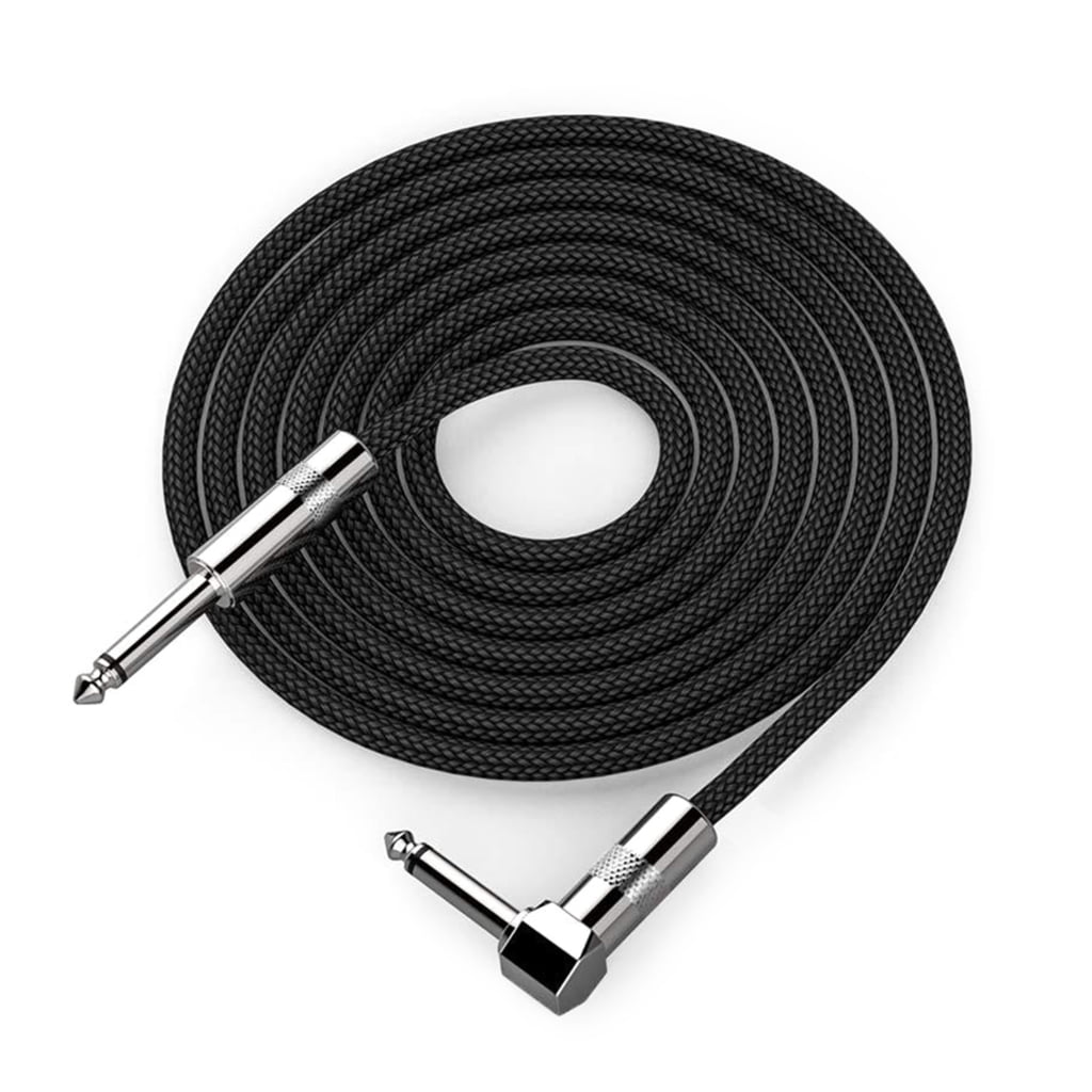 Zeiwohndc 6.35mm Cord Right Angled Reinforced Braided Guitar Cable ...