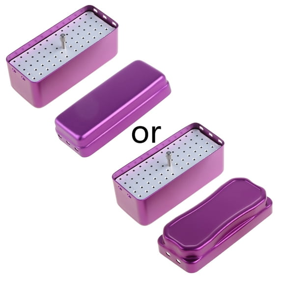 Magnetic Round Dental Lab Bur Block Holder Station Holds 28 Burs ...