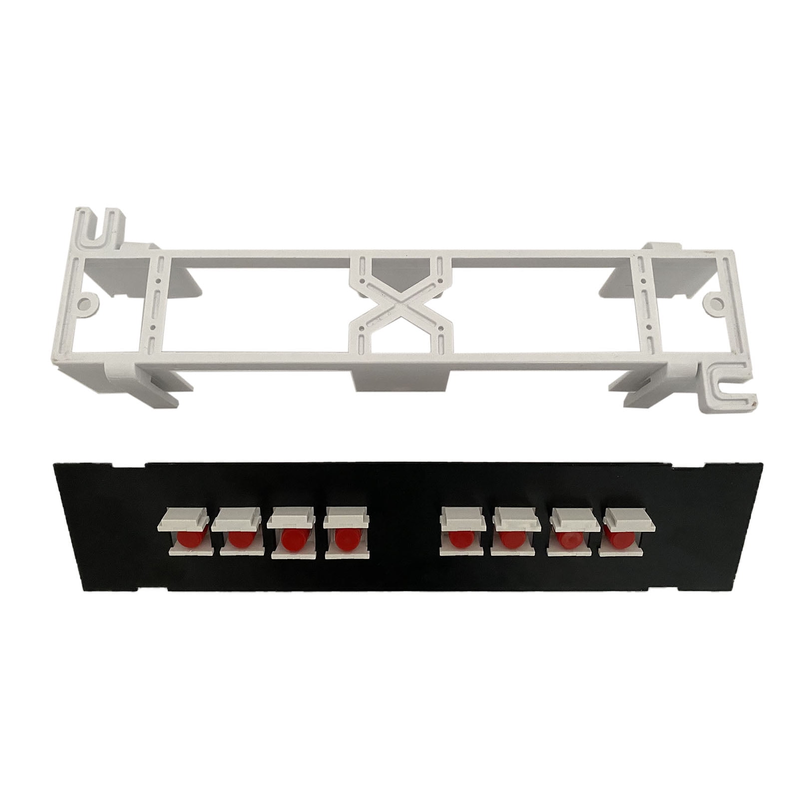 Zeiwohndc 8-Port Rj45 Patch Panel for FC Optical Fiber Wall Mount ...