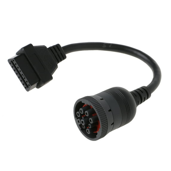 Zeiwohndc 9 Pin to 16 Pin OBD2 Diagnostic Scanner Cable Adapter ...