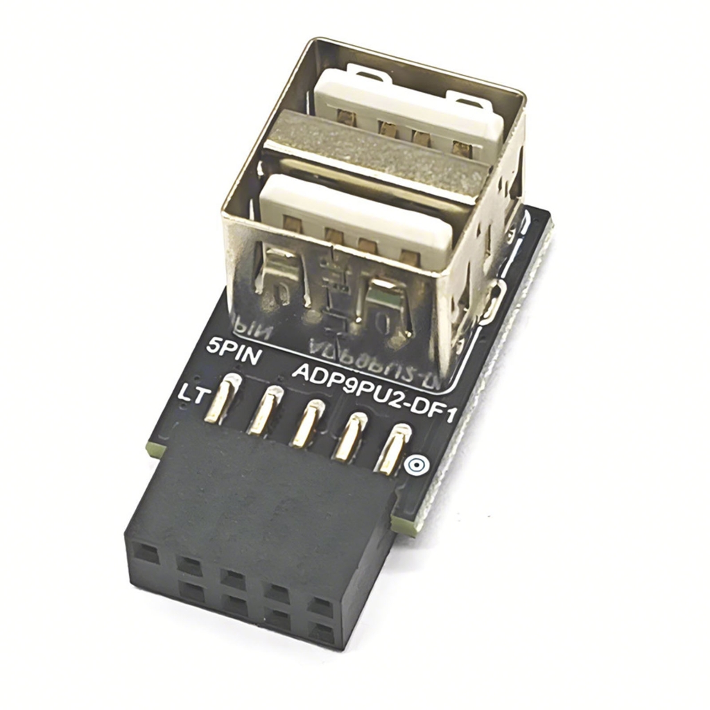 Zeiwohndc 9Pin to USB Conversion USB 2.0 9Pin to Female Double Layer ...