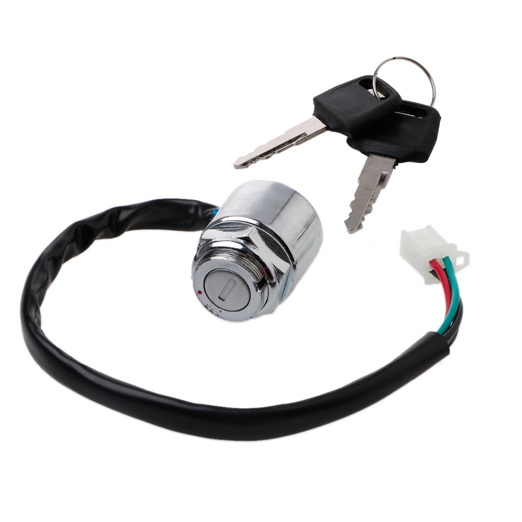 Zeiwohndc ATV Motorcycle Kill Stop Switch 4 Wires Ignition for Key ...