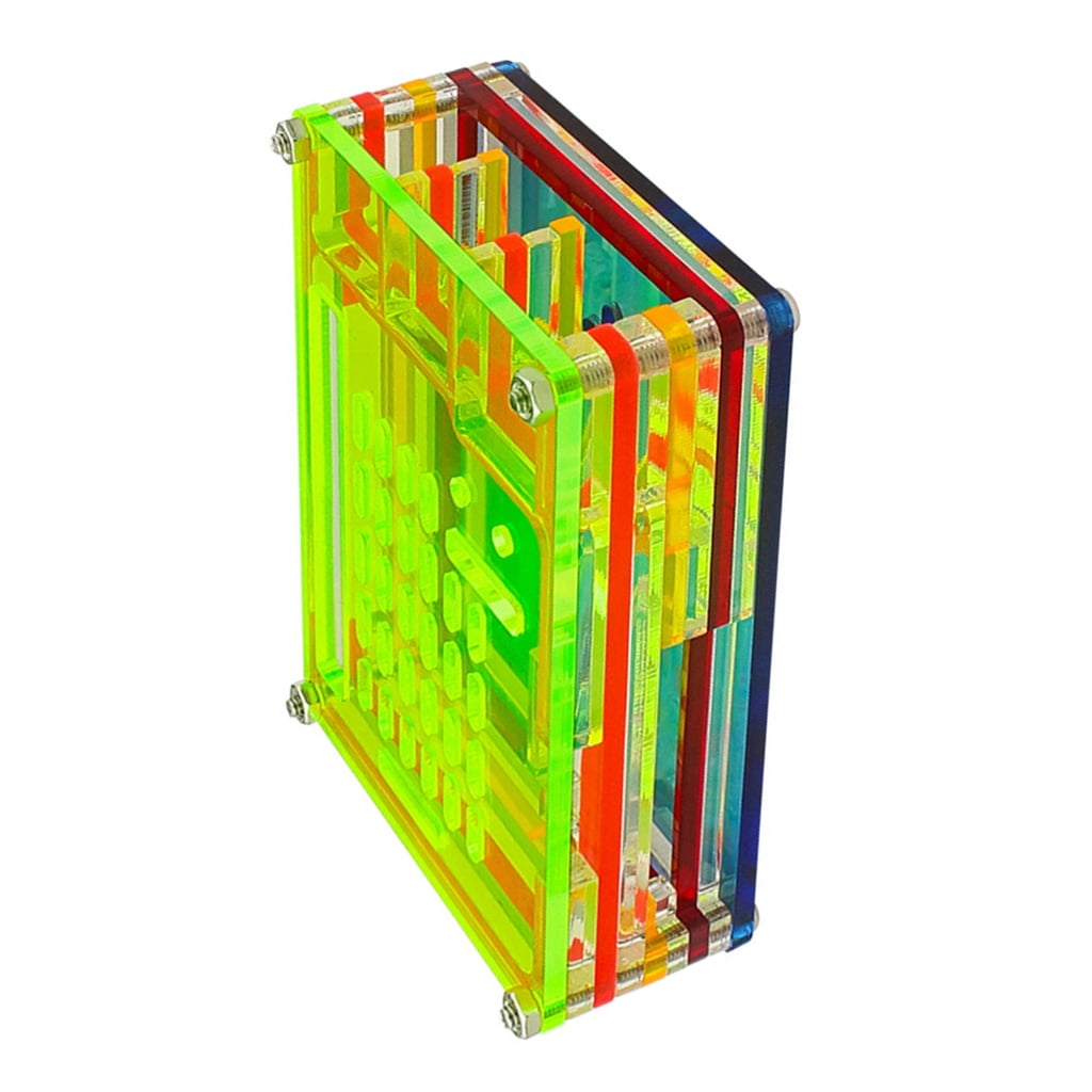 Zeiwohndc Acrylic Housing for RPi 5 Case Acrylic Enclouse Box Optional ...