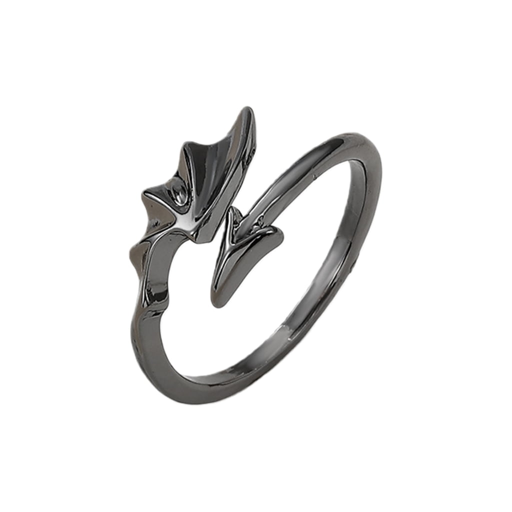 Zeiwohndc Adjustable Couple Rings Wing Designs Sturdy Alloy - Walmart.com