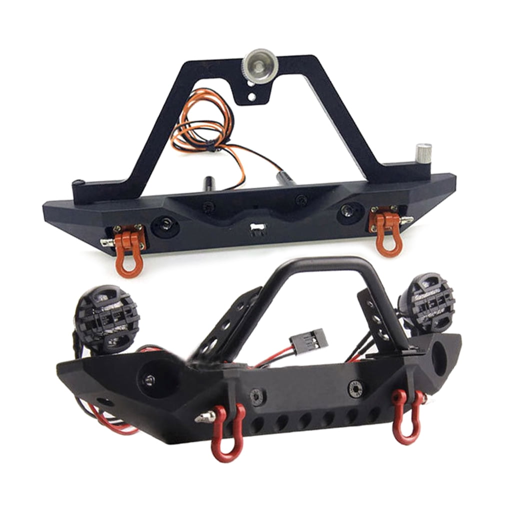 Zeiwohndc Aluminum Front Rear Bumpers RC Crawler Decor Compatible with ...