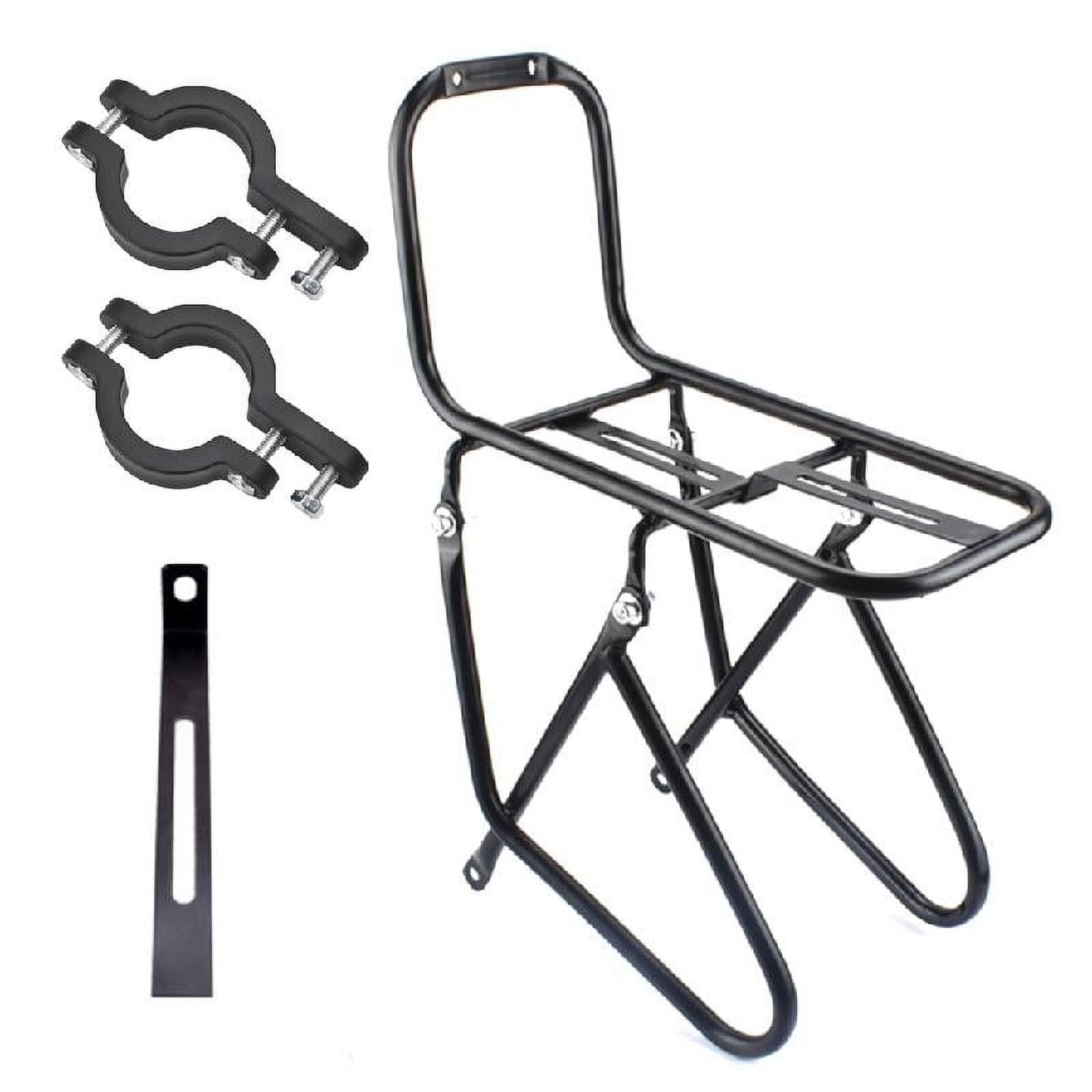 Zeiwohndc Bicycles Front Rack, Steel Luggage Travel Carriers Rack Road ...